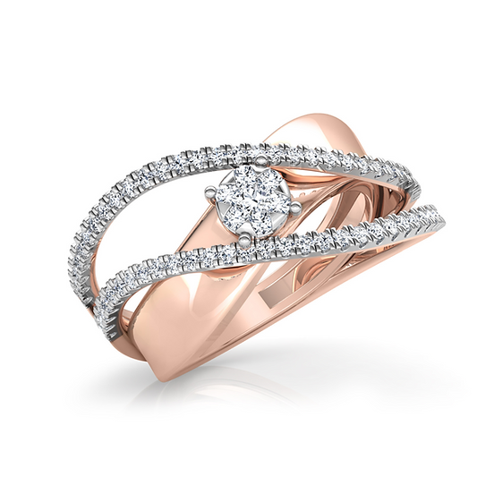 Clara Pressure Set Diamond Ring
